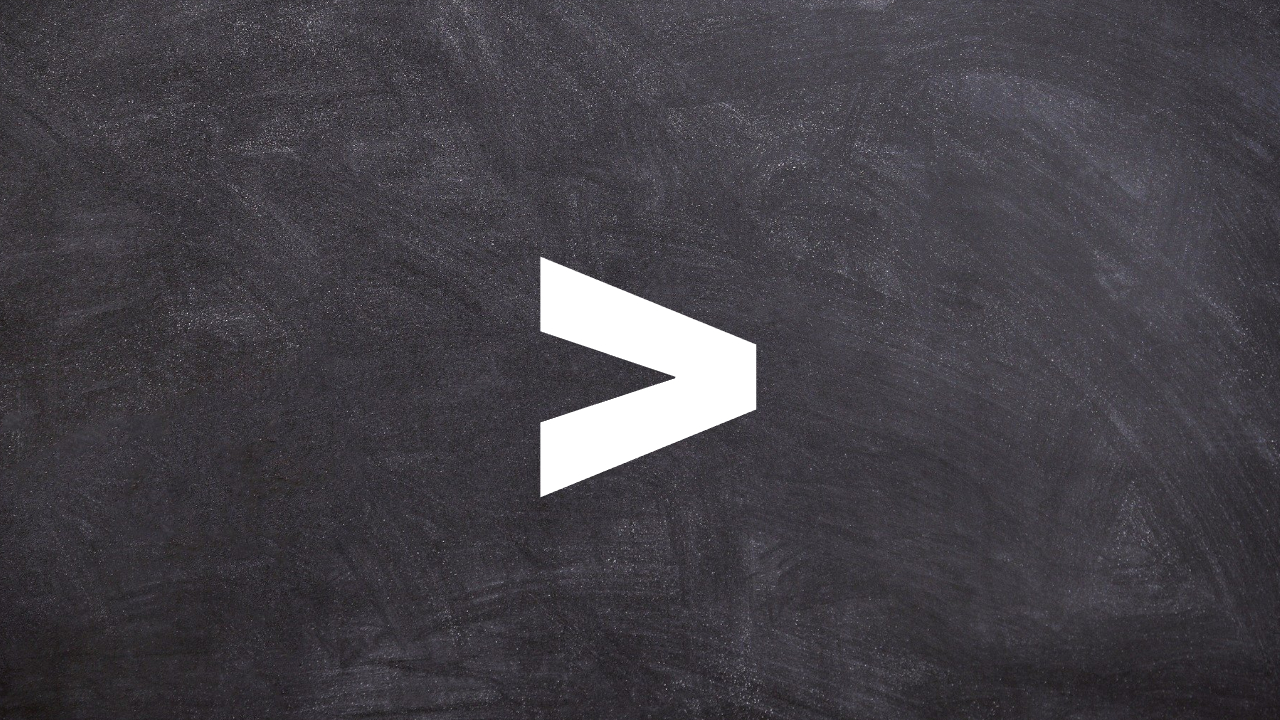 Mathematical symbols – Greater than sign - Education. Knowledge. Power.